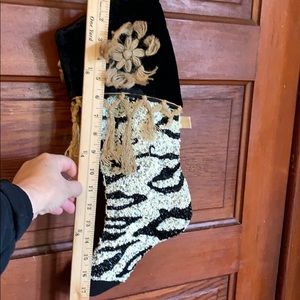 wayne kleski | Holiday | Wayne Kleski Beaded Zebra Christmas Stocking ...